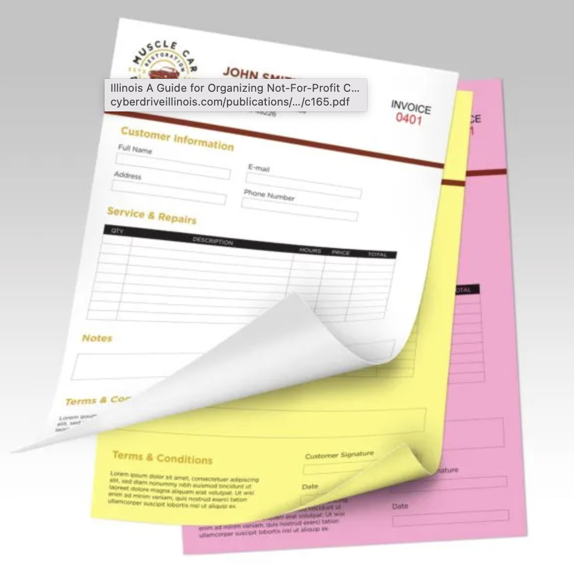 Business Forms - Print Source Graphics